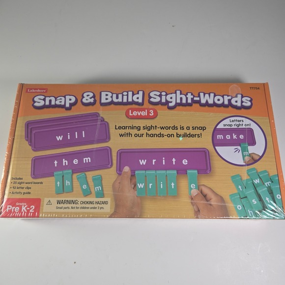 Lakeshore | Toys | Lakeshore Snap Build Sight Words Level 3 Educational ...